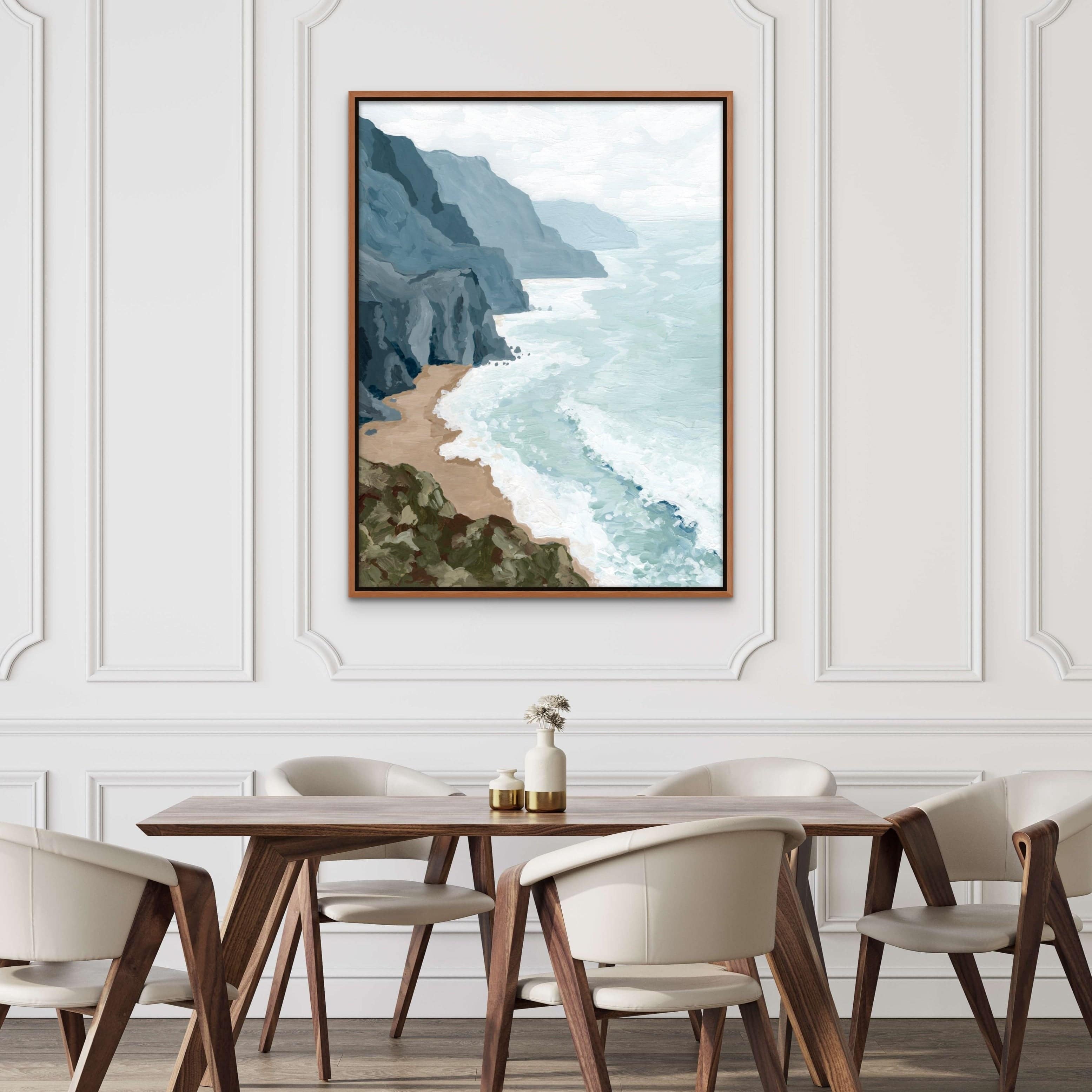 Cliff Shores Canvas | Giri Designs Wall Art