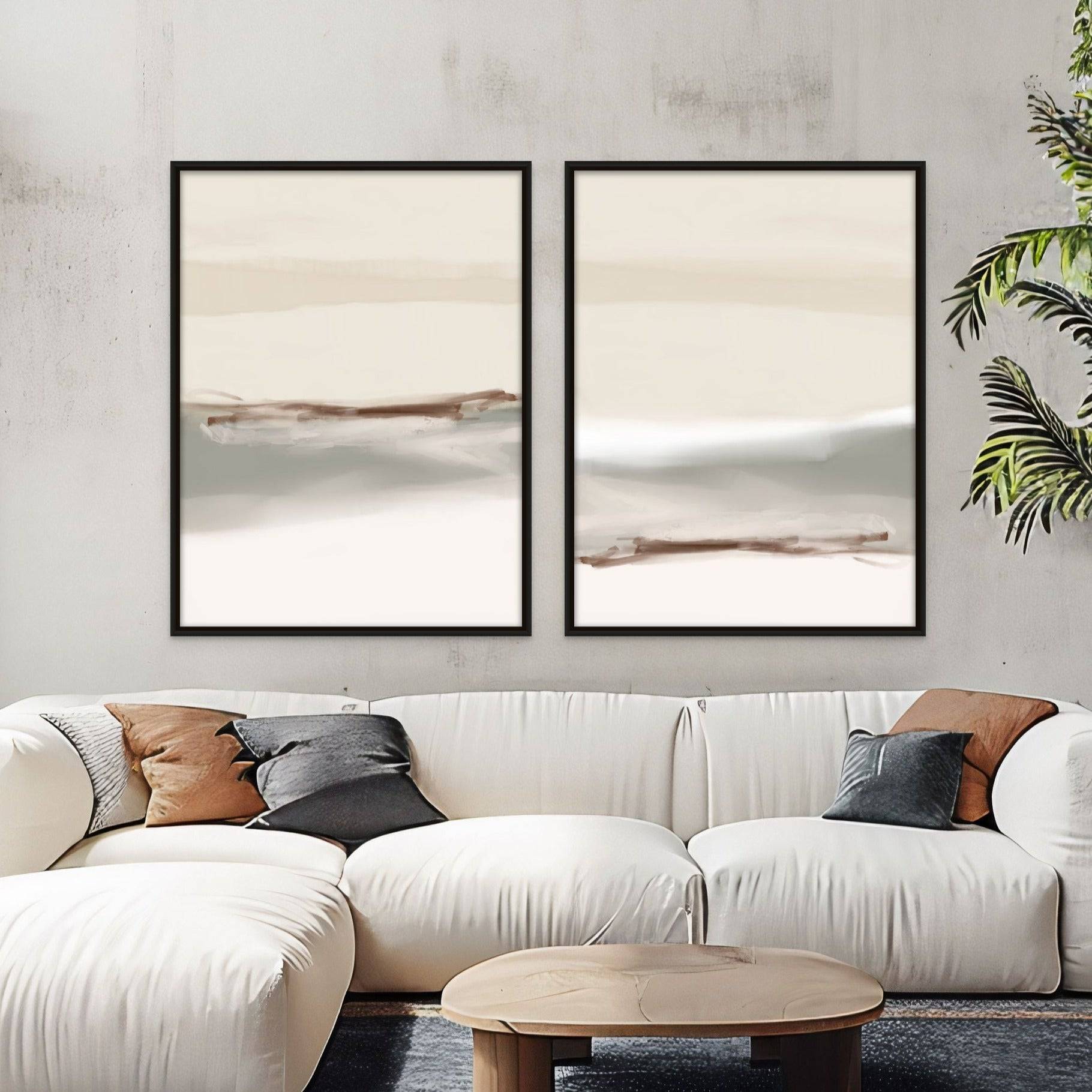 Lean On Each Other Canvas | Giri Designs Wall Art