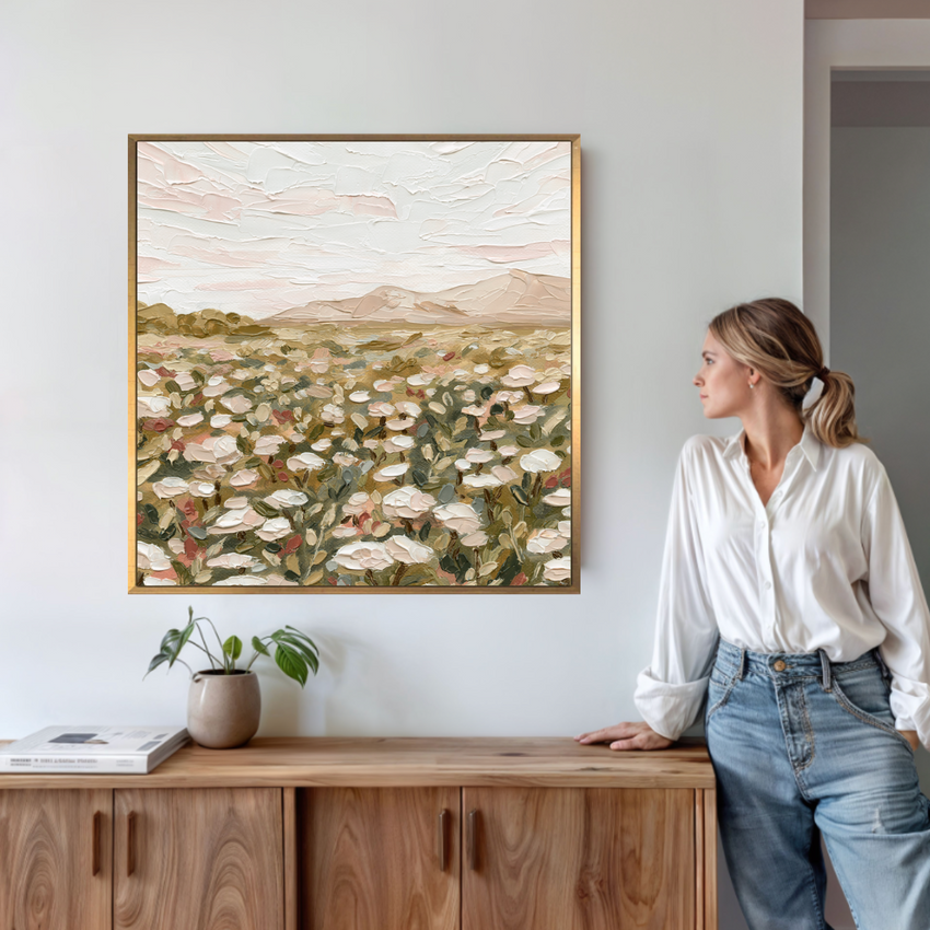 Life Hand Embellished Canvas | Giri Designs Wall Art