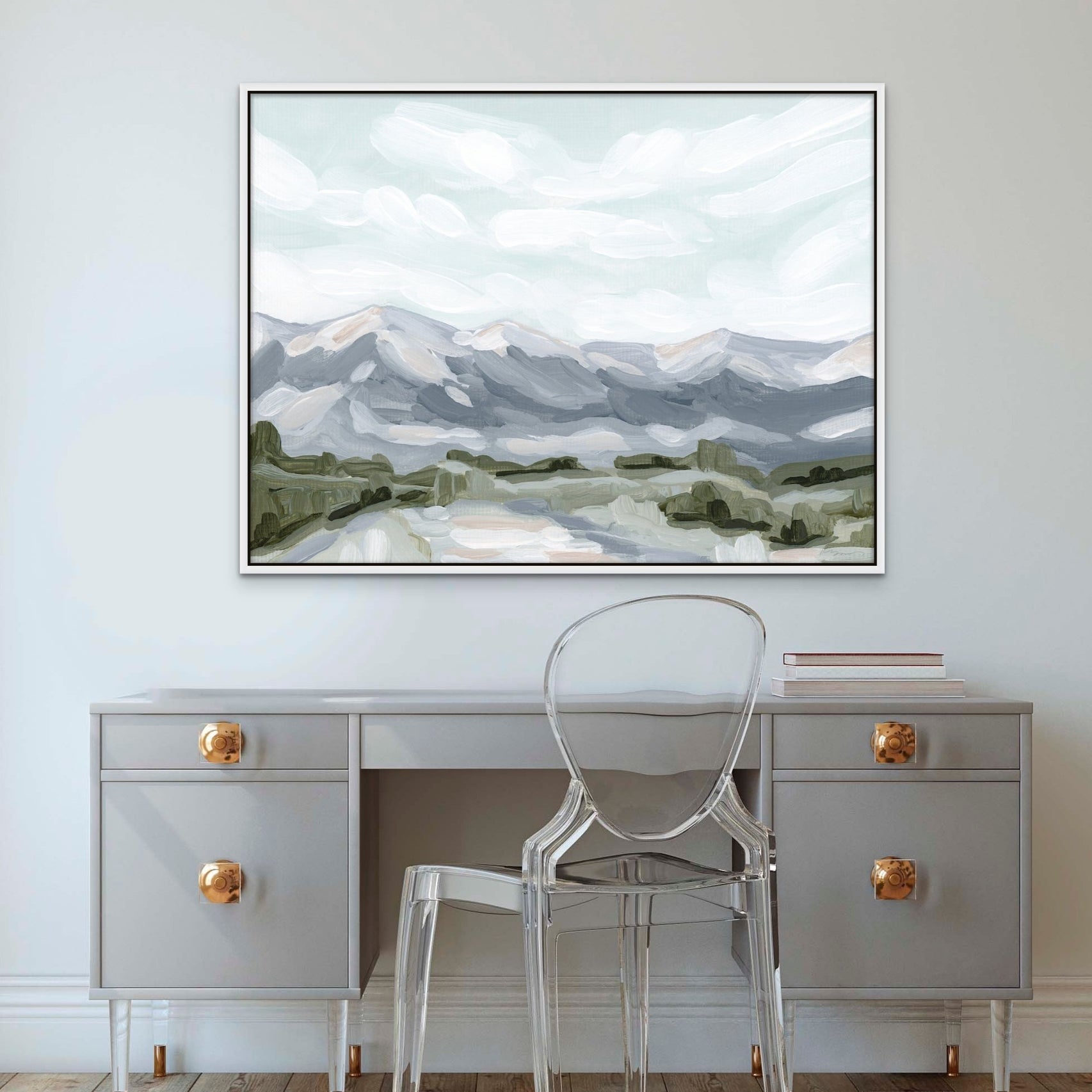 Breckenridge Hand Embellished Canvas | Giri Designs Wall Art