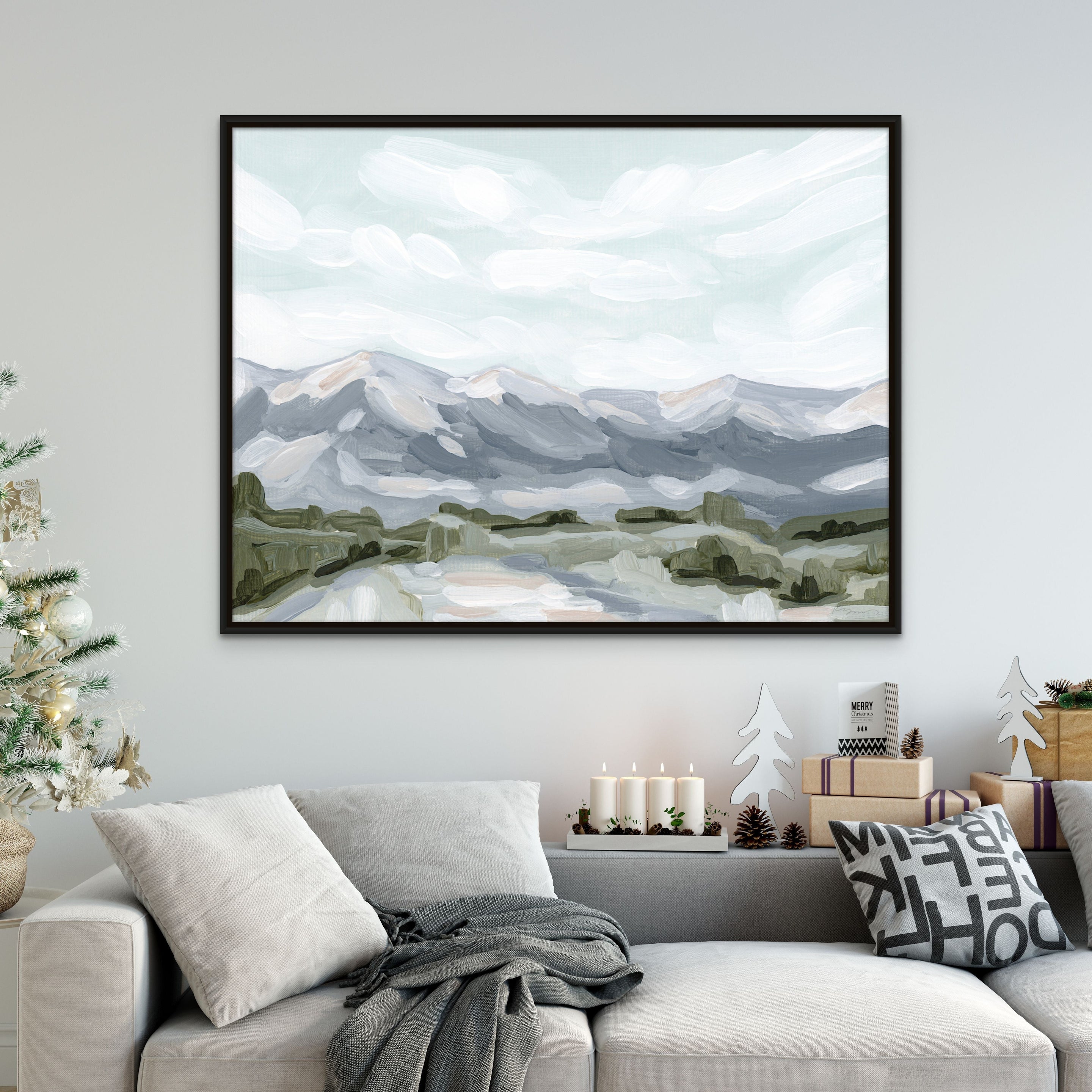 Breckenridge Hand Embellished Canvas | Giri Designs Wall Art
