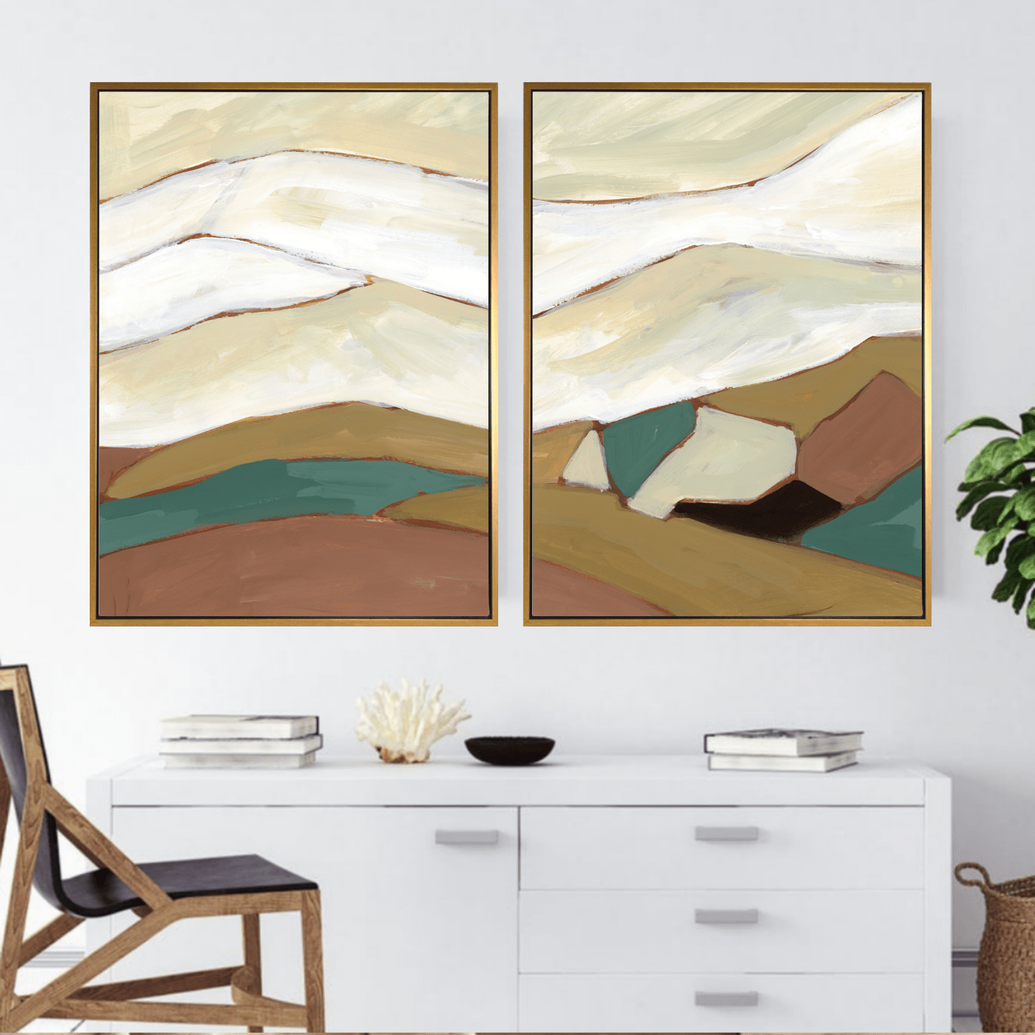 Geometric Earth | Giri Designs Wall Art