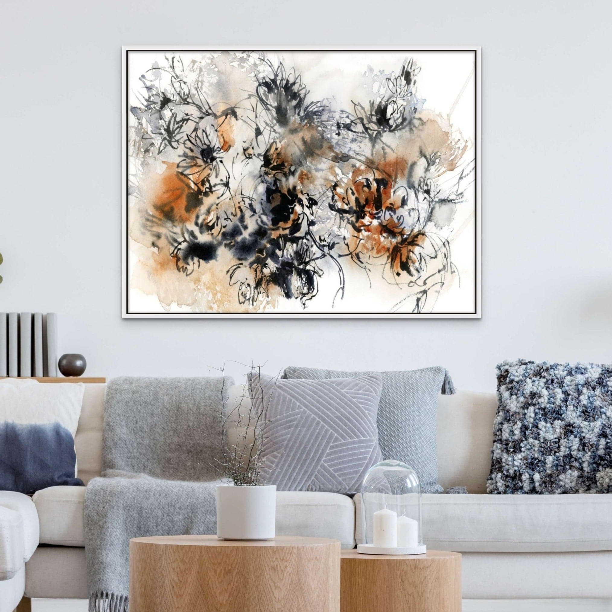 Abstract Florals Canvas | Giri Designs Wall Art