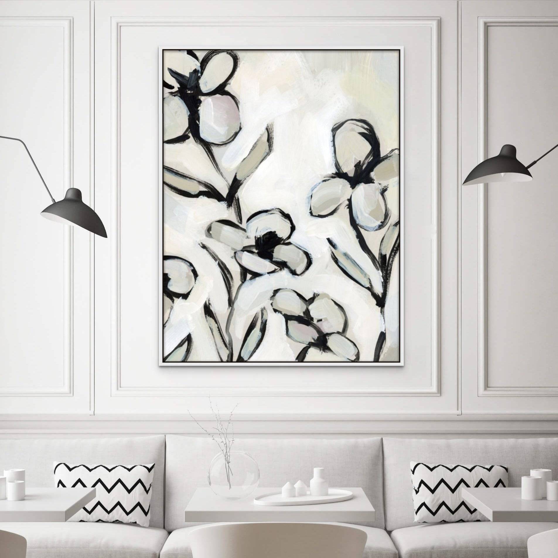 Modern Florals Canvas | Giri Designs Wall Art