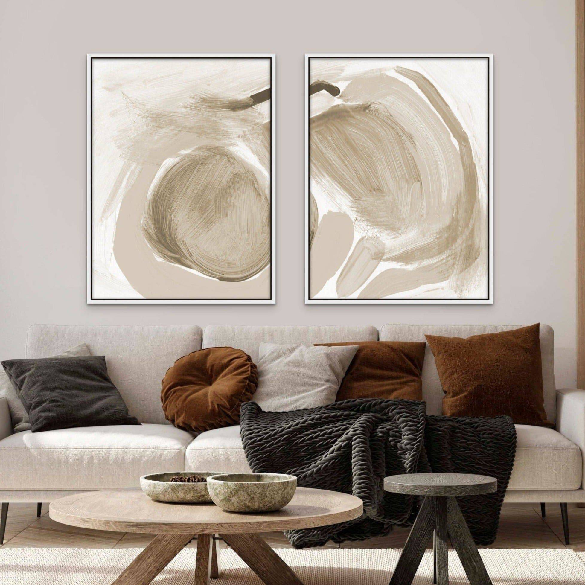 Soft Abstract Canvas | Giri Designs Wall Art